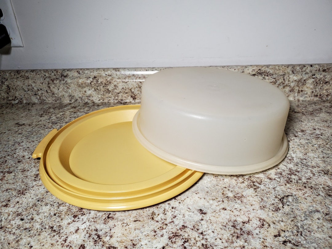 Vintage Tupperware Pie Keeper Taker Carrier 719 Harvest Gold - Etsy