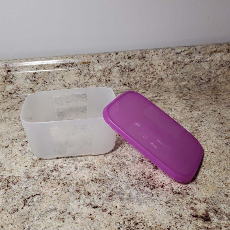 Tupperware 4163 Sheer Berry Purple Refrigerator Freezer Mate 2-3/4 Cup ...