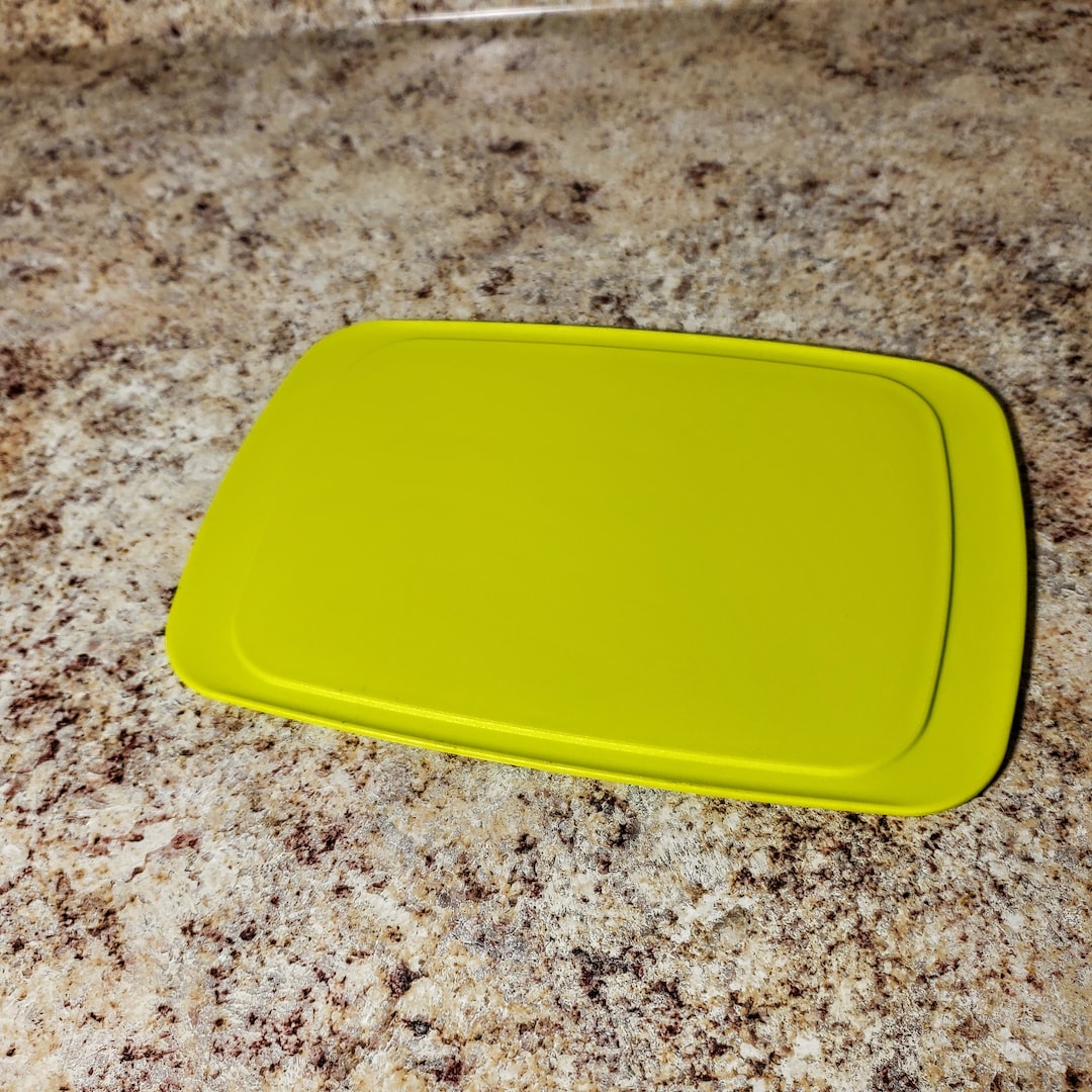 Tupperware Fridge Stackable Cutting Board Lime Green Food Prep Serve ...