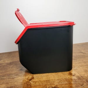 Tupperware Modular Mates Potato Onion Bin Smart Keeper Black & Red Lid ...