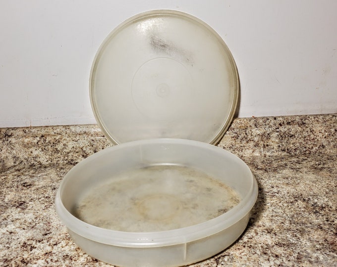 Tupperware 12 Round Cupcake Pie Taker Storage Container 242 Lid 2540 - Etsy