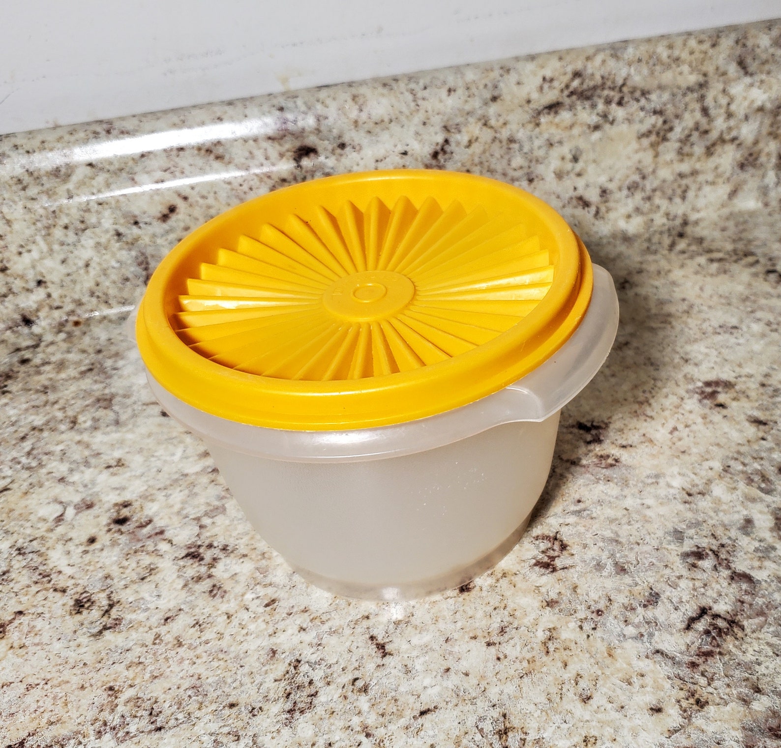 Vintage Tupperware Clear Servalier Container Bowl Storage 886 With ...