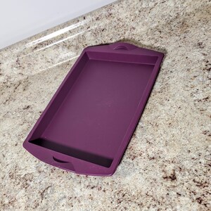 Tupperware Silicone Baking Form Rectangular Purple Cabbage Cake Pan New ...