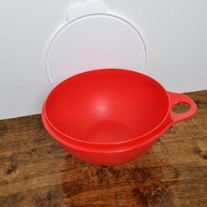 Tupperware Thatsa Bowl Jr: Red 12-cup Mixing Container - Etsy