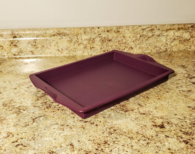 Tupperware Silicone Baking Form Rectangular Purple Cabbage Cake Pan New ...