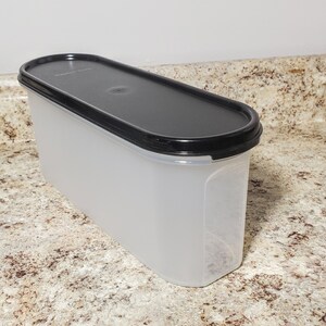 Tupperware Black Top Super Oval Modular 1.8 Litres Oval Storage ...