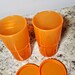 NEW Tupperware Tabletop Tumblers 12 Oz 350ml Cups Set of 2 Orange 2412 ...