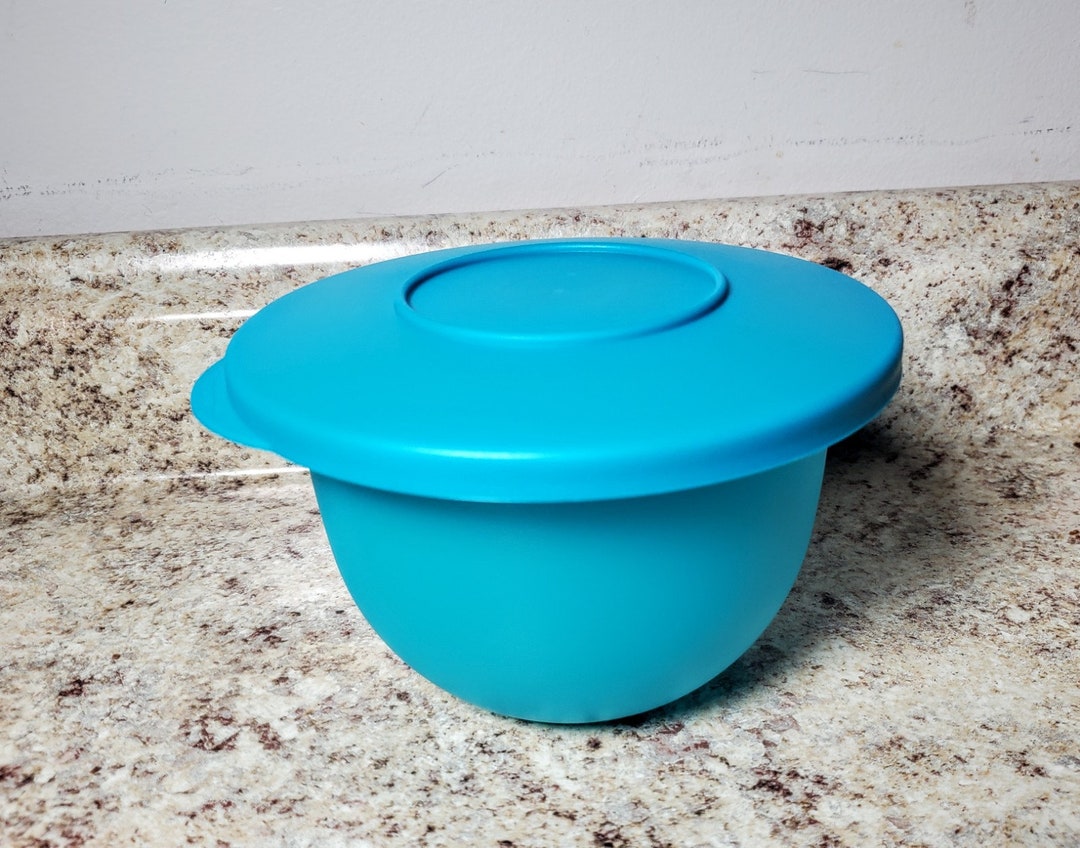 TUPPERWARE 3621 Impressions Small BLUE Bowl W/lid - Etsy