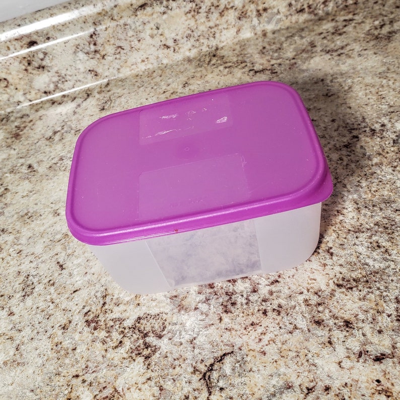 Tupperware 4163 Sheer Berry Purple Refrigerator Freezer Mate 2-3/4 Cup ...