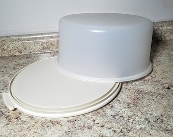 Vintage Tupperware Round Cake Taker Pie Cupcake Carrier Gold - Etsy