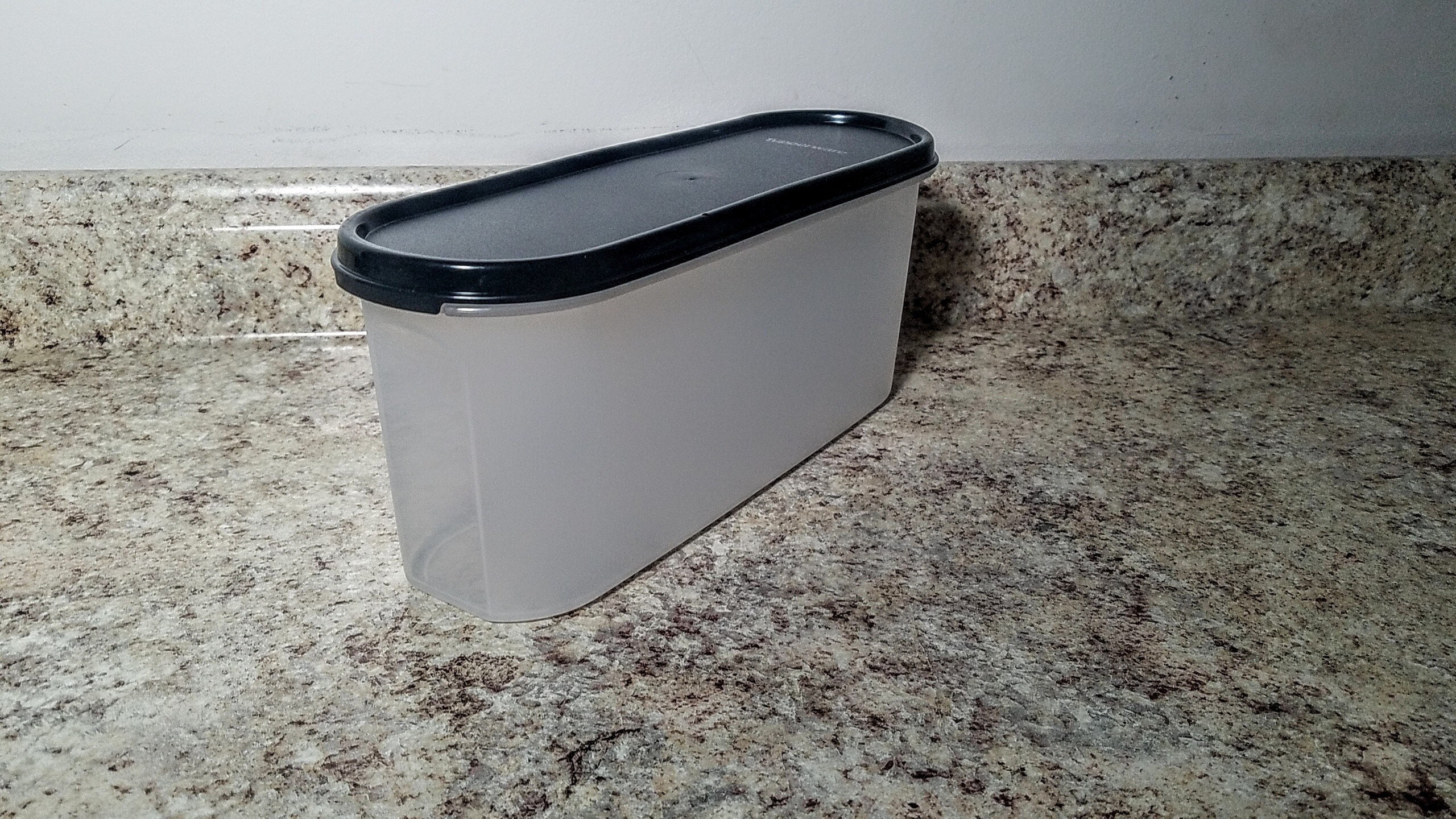 Tupperware Black Top Super Oval Modular 1.8 Litres Oval - Etsy