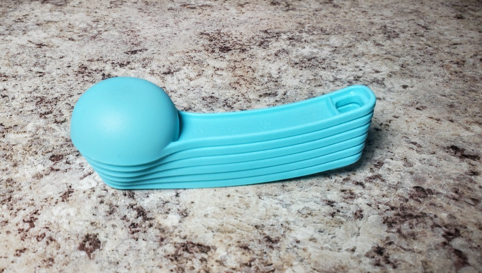 TUPPERWARE Measuring Mates Spoons Set 6 Pc. Stacking Teal - Etsy