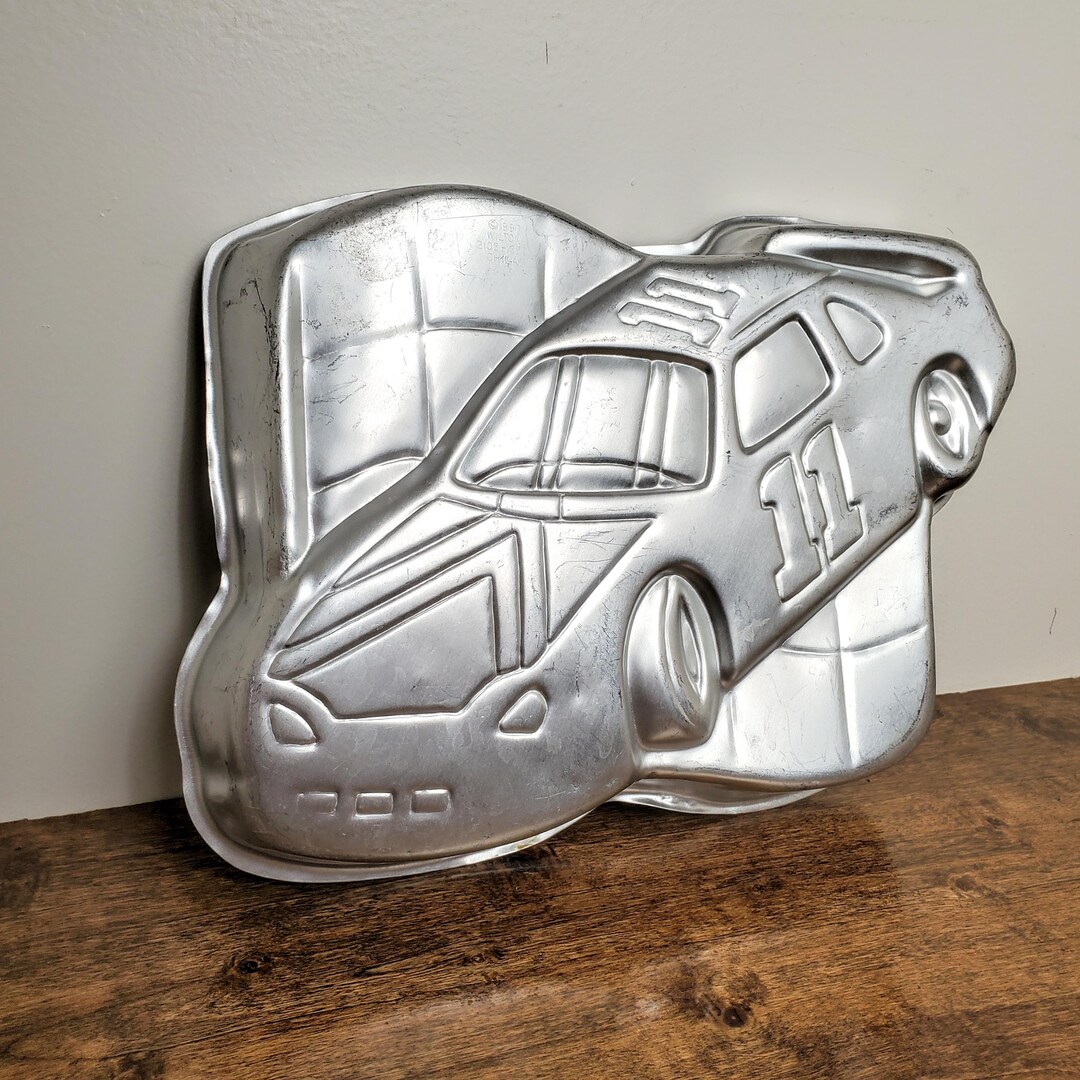 Race Car Nascar Cake Pan 1997 Wilton Aluminum #2105-1350 Lightning ...