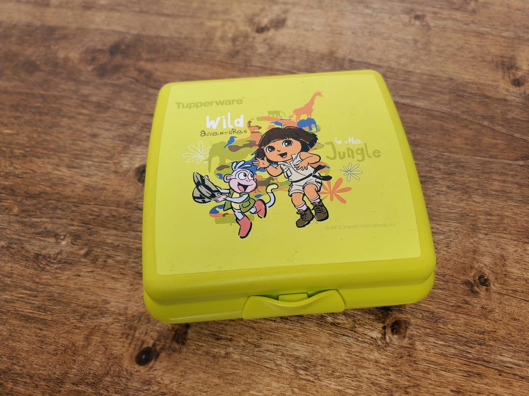 Buy Tupperware Vera Dora Jungle Safari Square Sandwich Fruit Bagel ...