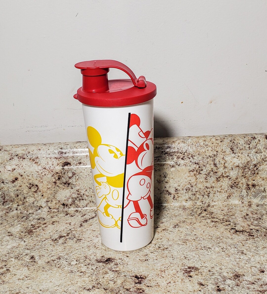 Tupperware Flip Top Tumbler Disney Mickey Mouse Cup 16oz 5107 - Etsy