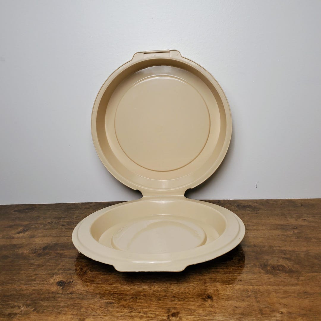 Vintage Pyrex PIE KEEPER CARRIER Plastic Clam Shell Style Holds 9 Pie ...