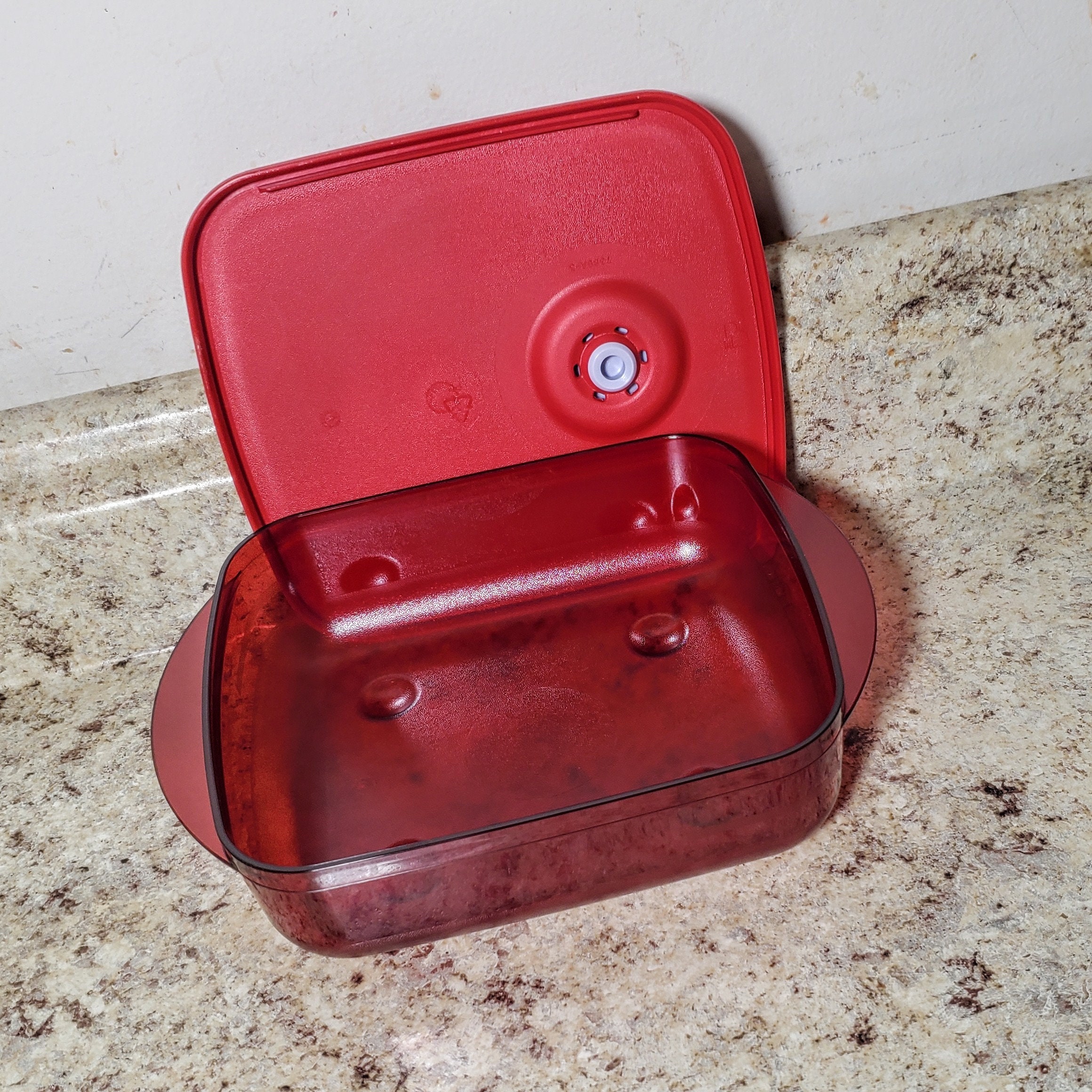 TUPPERWARE Vent N Serve Vented Microwave Container 3385 NEW 2.5C 600ml ...