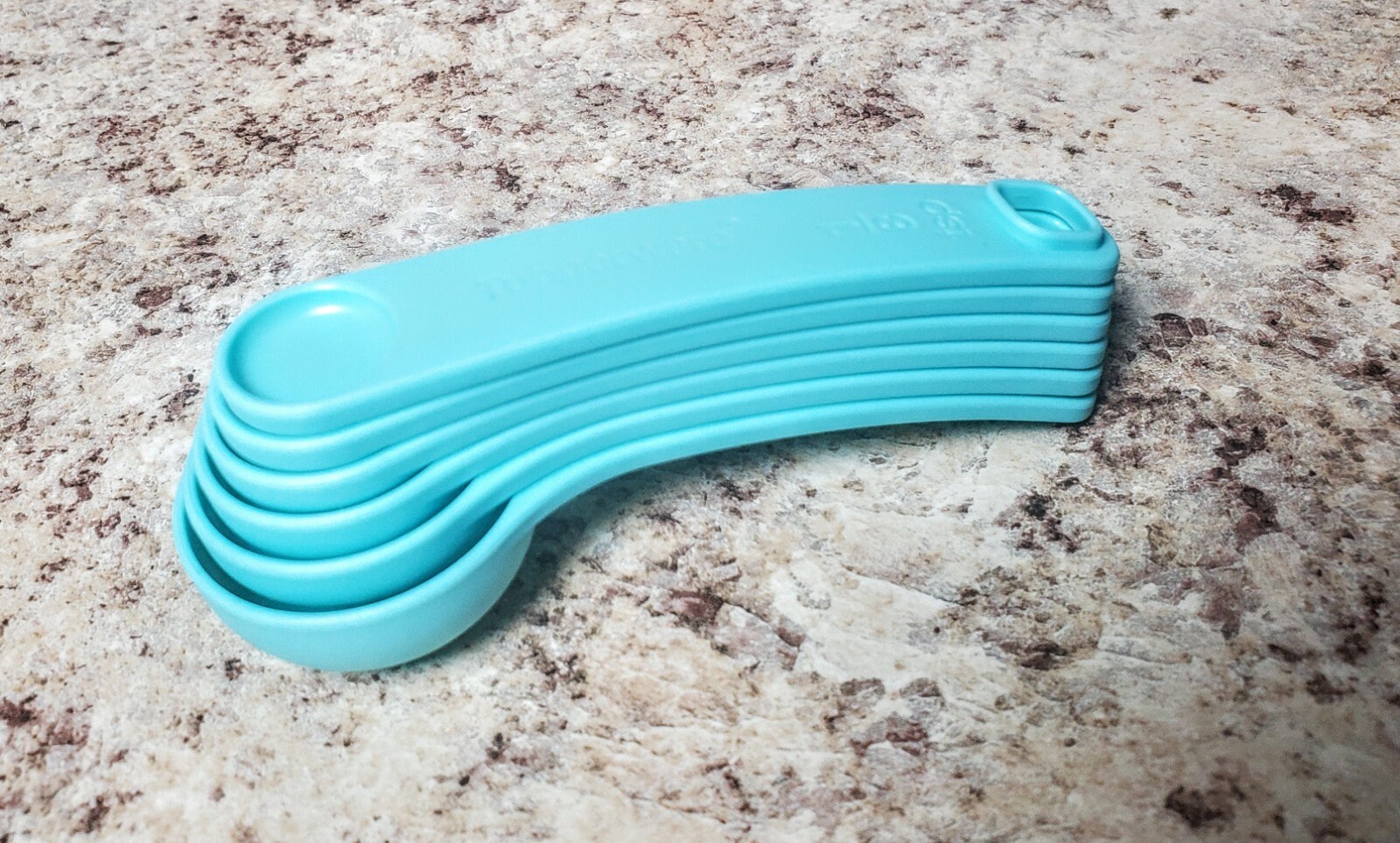 TUPPERWARE Measuring Mates Spoons Set 6 Pc. Stacking Teal - Etsy