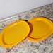 NEW Tupperware Luncheon Plates Microwavable 9.5 Orange 3398 Set of 2 - Etsy