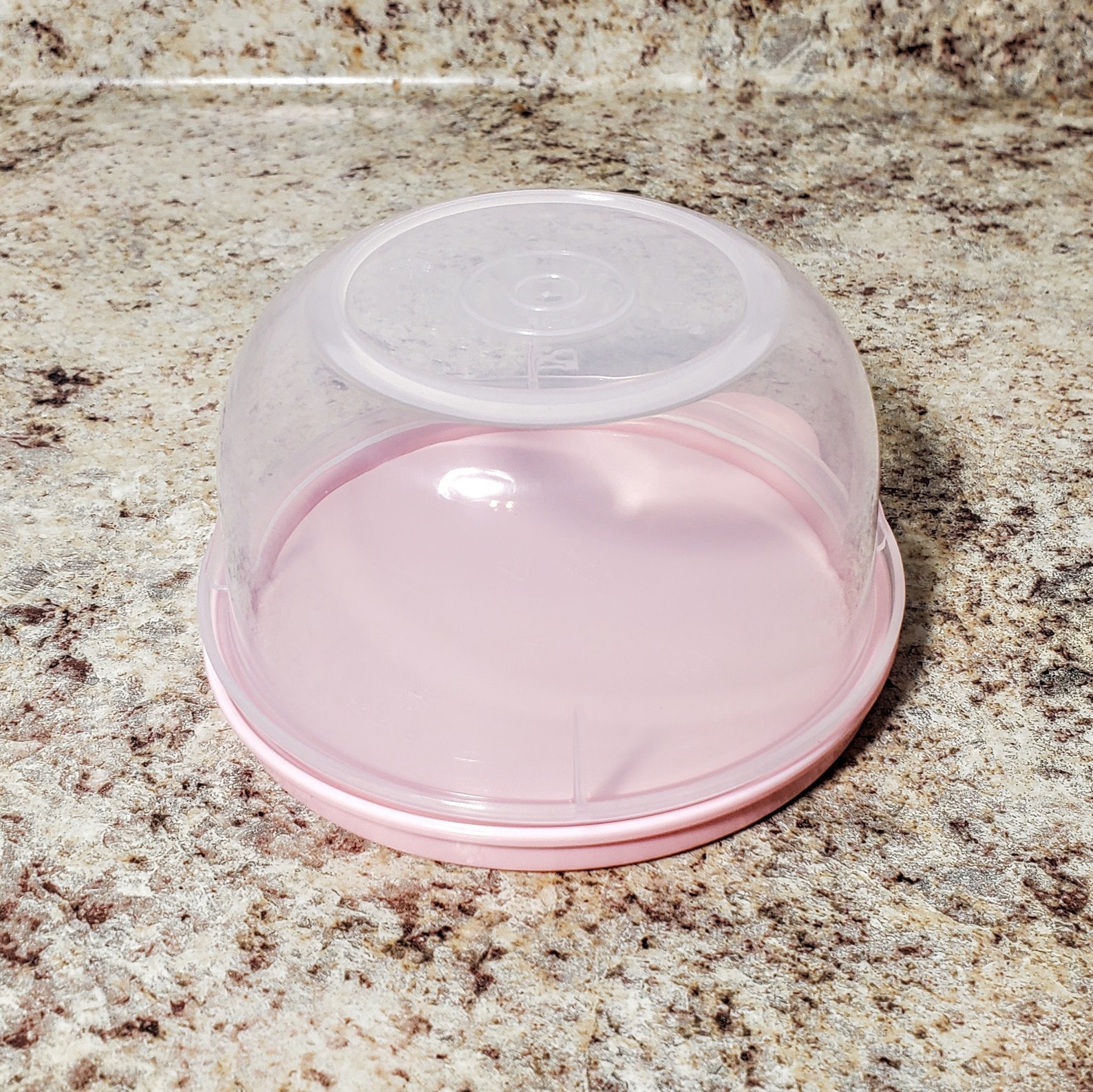 Tupperware Ideal Little Bowl 8 Oz Clear #1403 With #733 Pink Seal - Etsy