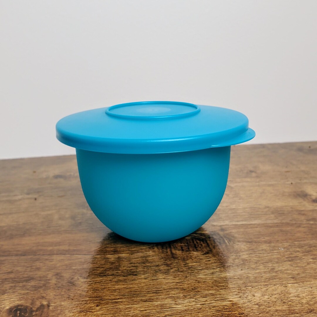 Tupperware #3621 Impressions Small Blue Bowl With Lid – Airtight Food ...