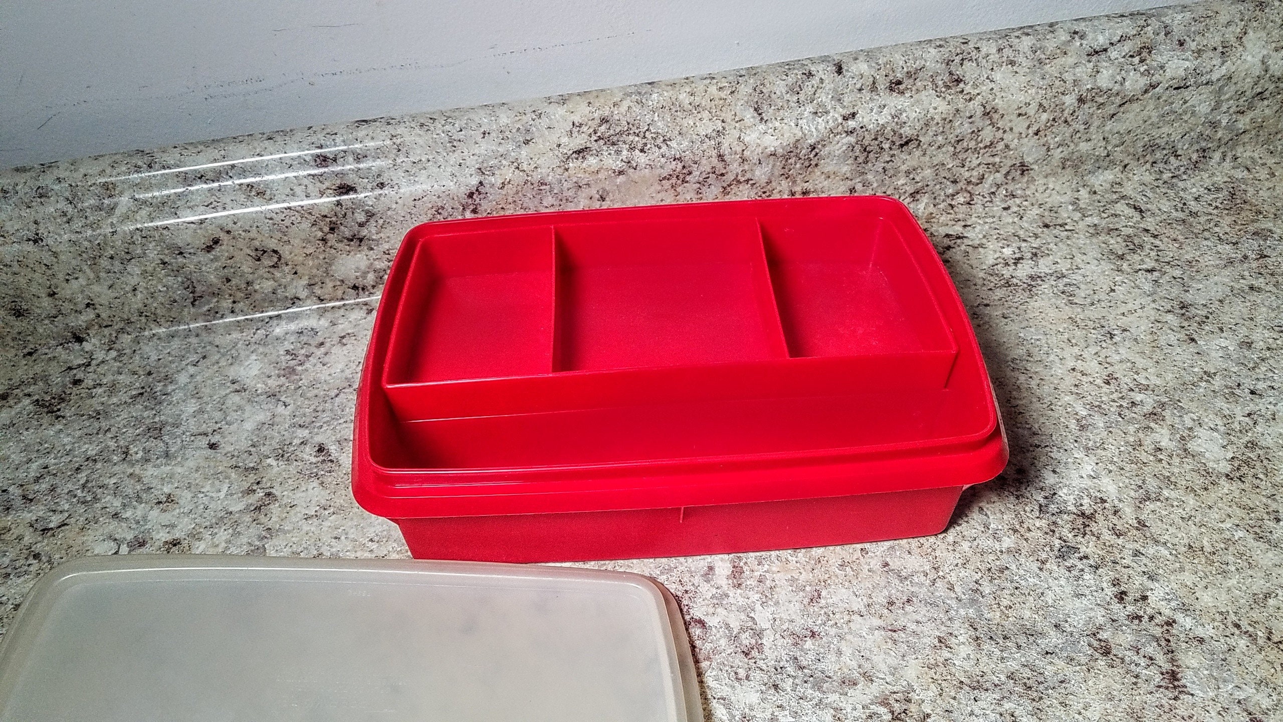 Tupperware Tuppercraft 3 Pc.divided Craft Hobby Container | Etsy