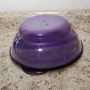 Tupperware Sheerly Elegant Purple Acrylic Bowl W/ Lid 3.2L USA 4820 - Etsy