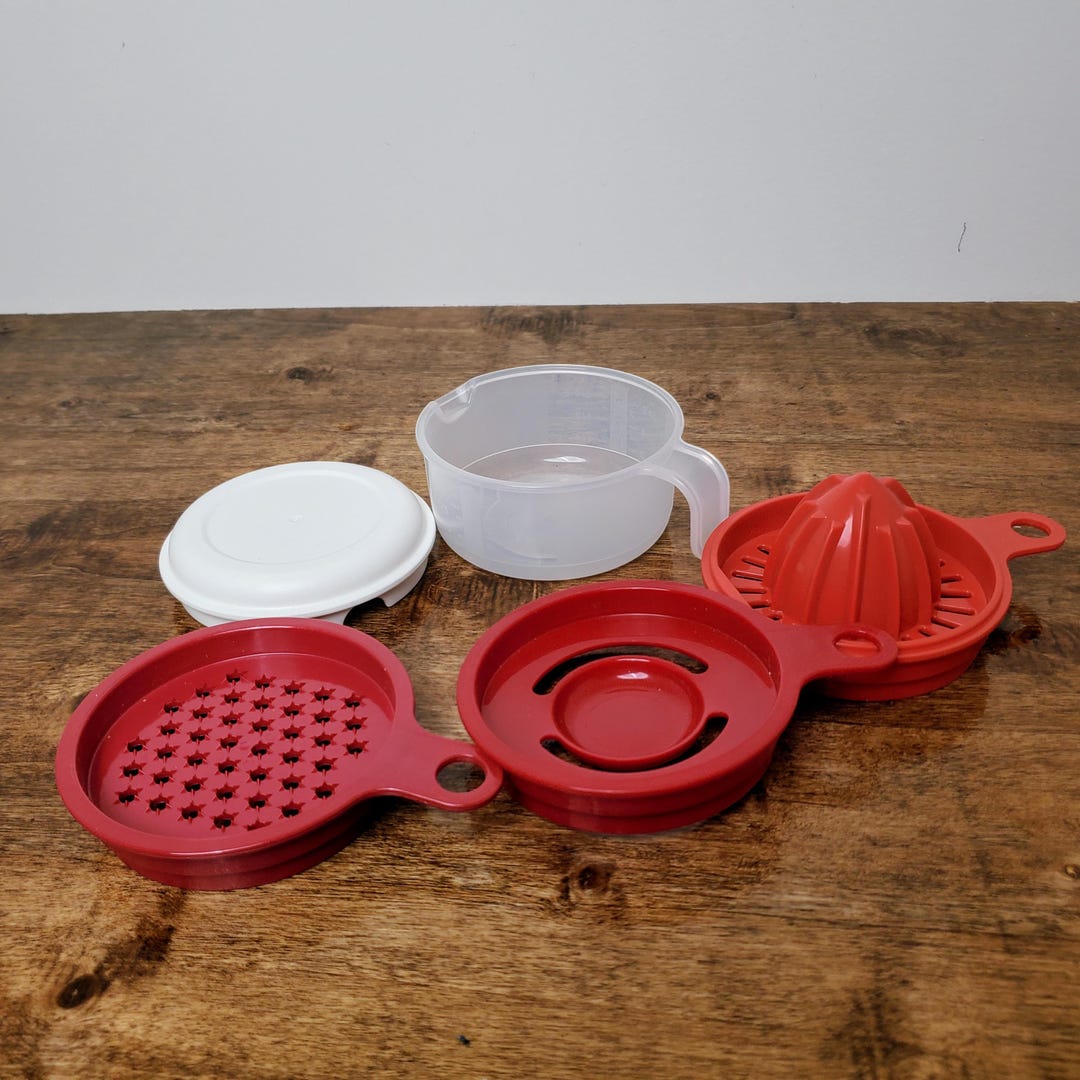 Tupperware All-in-one Mate Zester Egg Separator Juicer 6oz Measuring ...