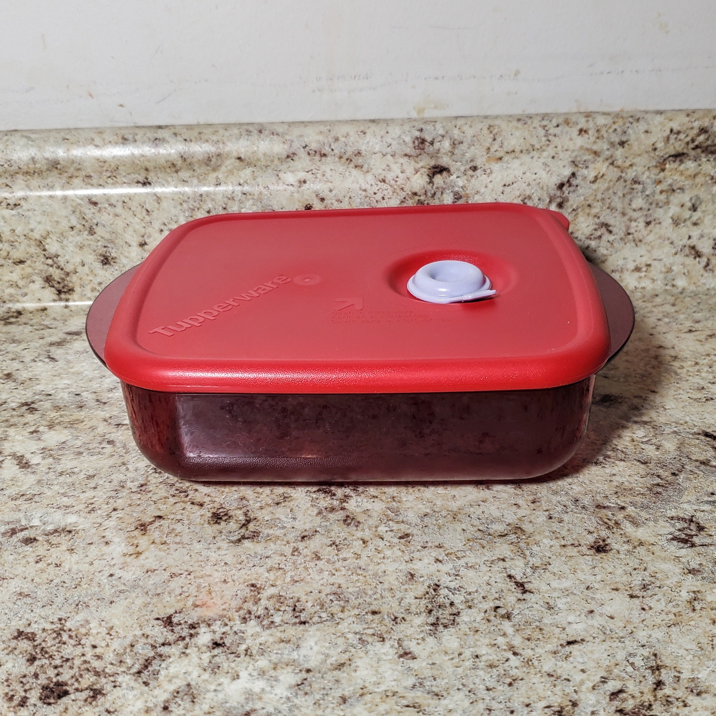 TUPPERWARE Vent N Serve Vented Microwave Container 3385 NEW 2.5C 600ml ...