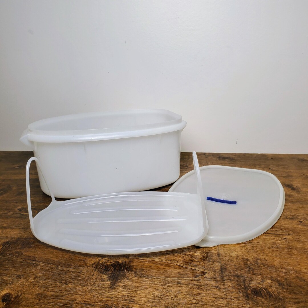 Vintage Tupperware 487 Roast Ham Turkey Flavor Saver Sheer W/ Lift ...