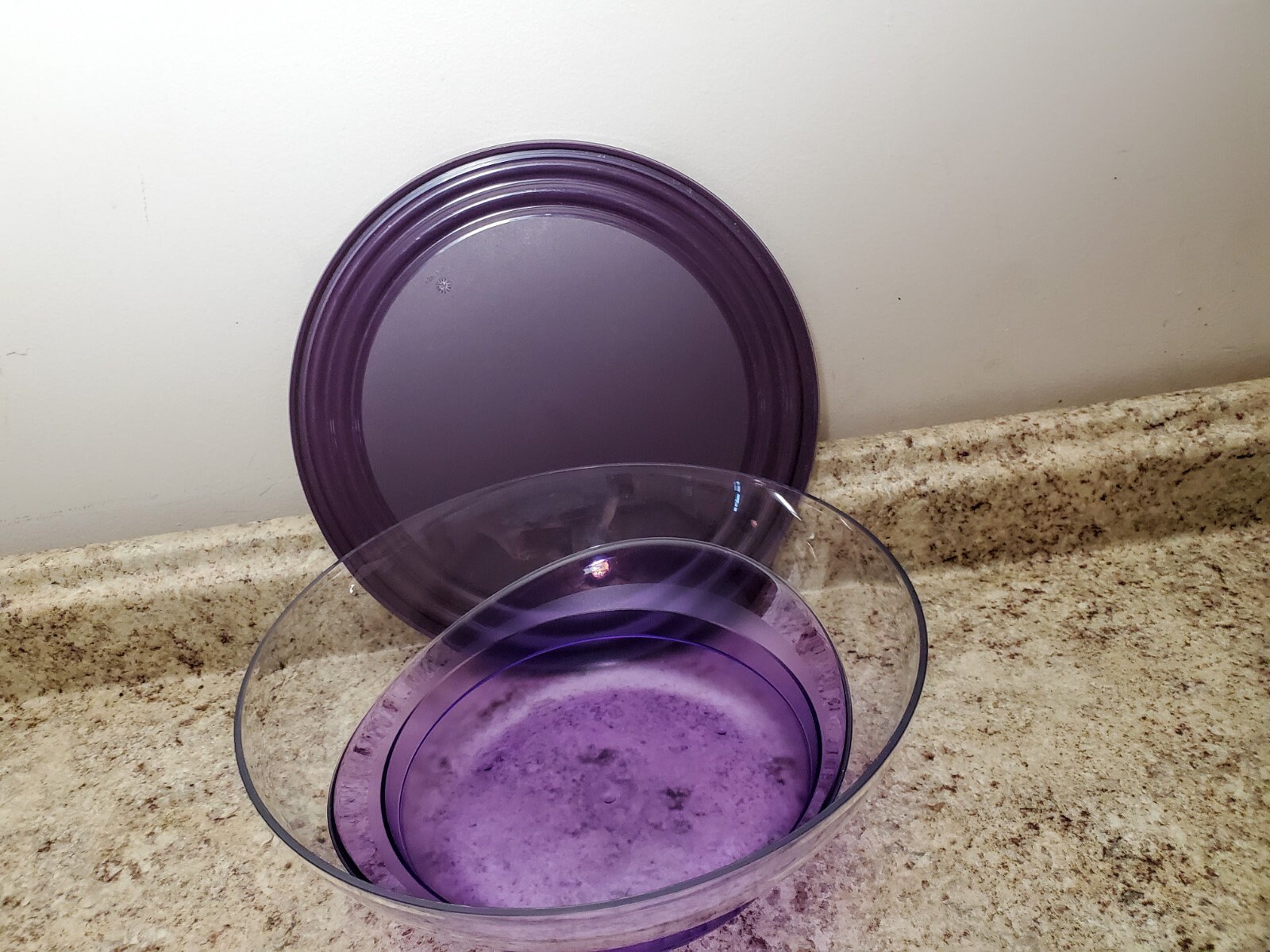 Tupperware Sheerly Elegant Purple Acrylic Bowl W/ Lid 3.2L USA - Etsy