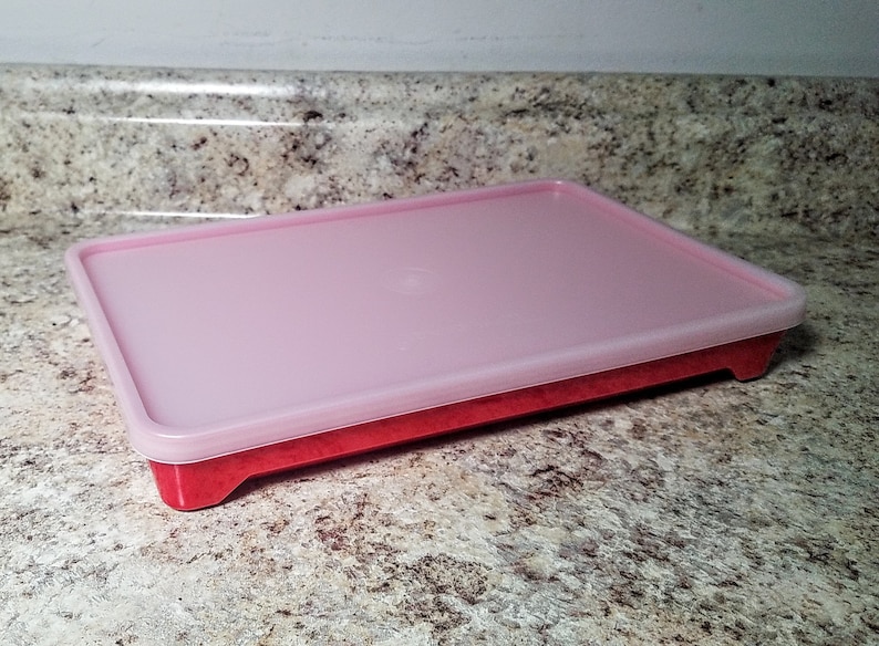 Tupperware Deli Meat Bacon Hotdog Keeper 1292 Paprika Meat | Etsy