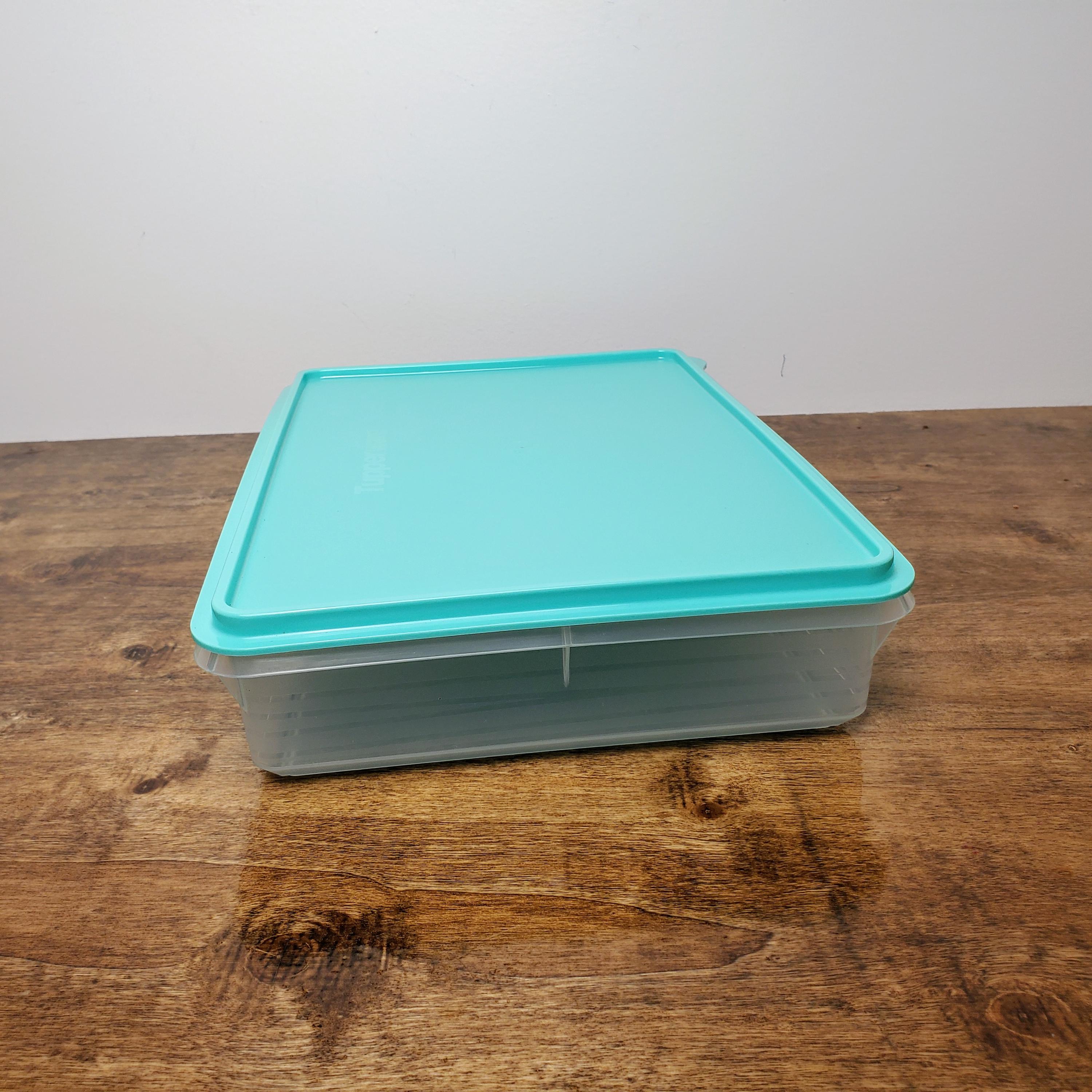 TUPPERWARE Cold Cut Keeper Snack Stor Large 9x13 Teal Blue Brand New ...