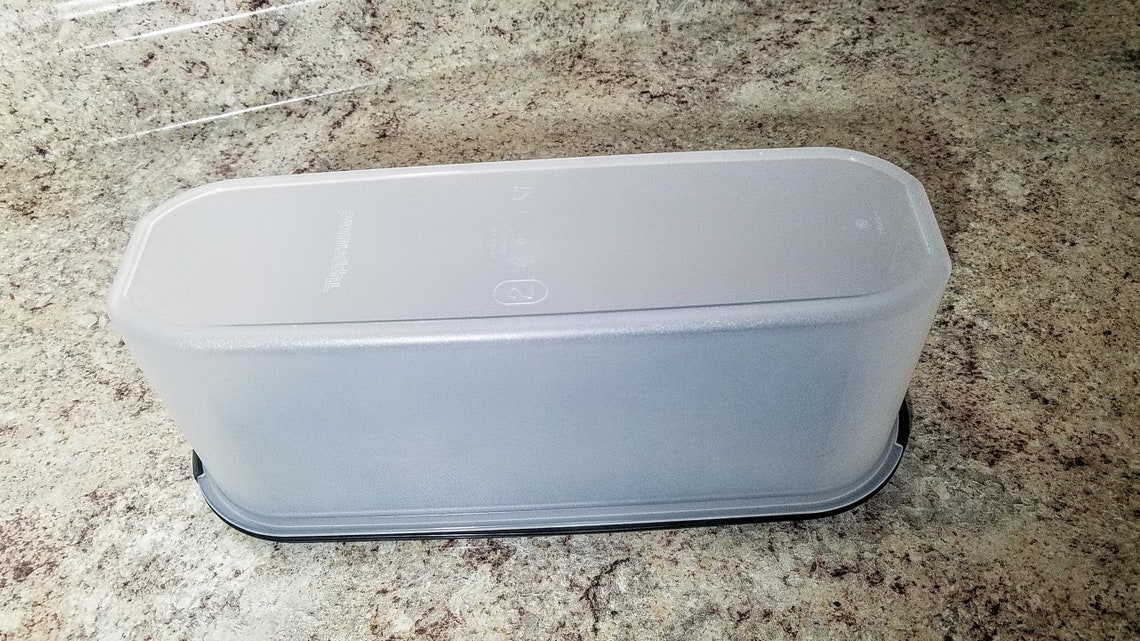 Tupperware Black Top Super Oval Modular 1.8 Litres Oval - Etsy
