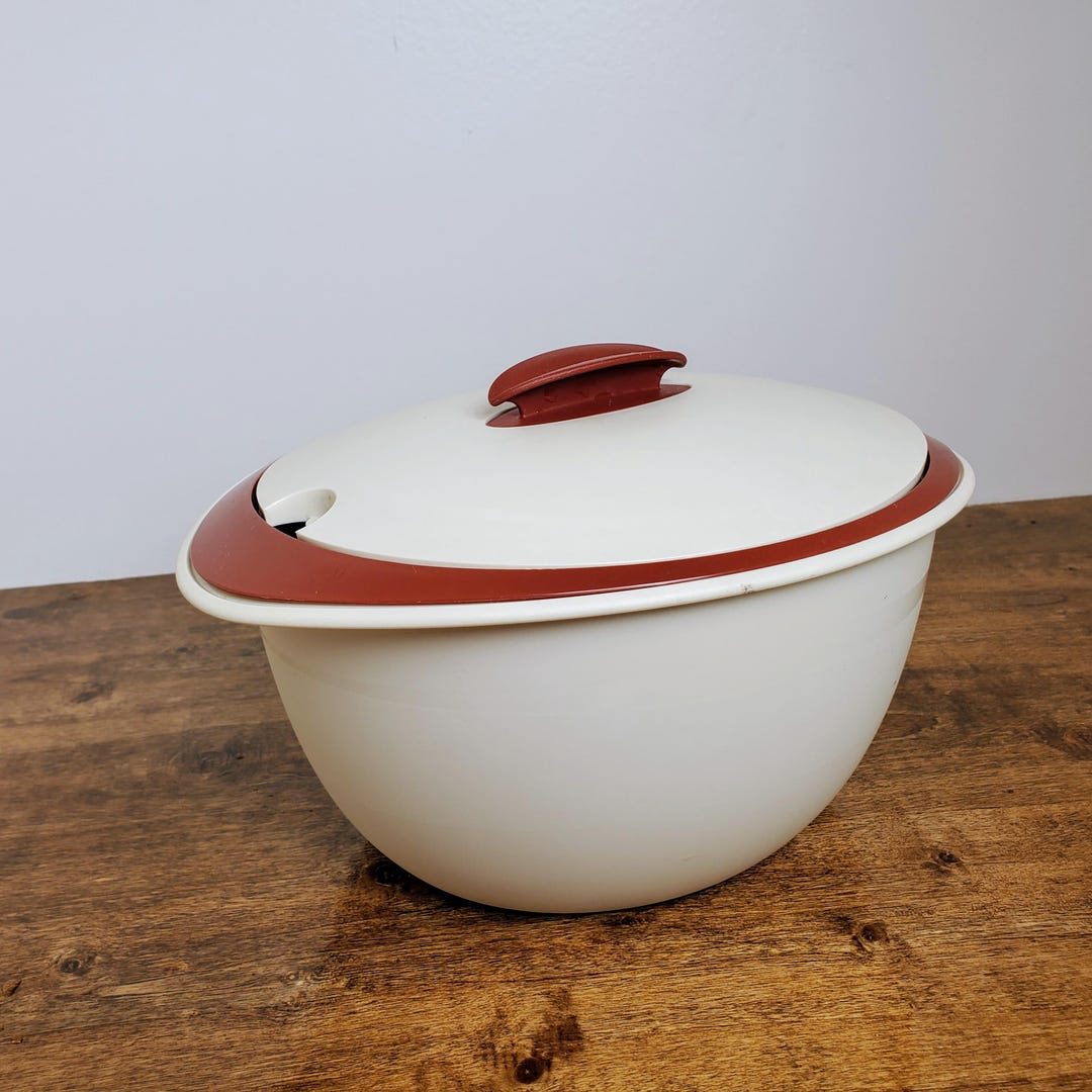 Tupperware Microwave Maroon Insulated Heat Serve & Store Bowls 4995 - Etsy