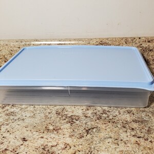 TUPPERWARE Cold Cut Keeper Snack Stor Large 9x13 Ice Cube Blue Seal ...