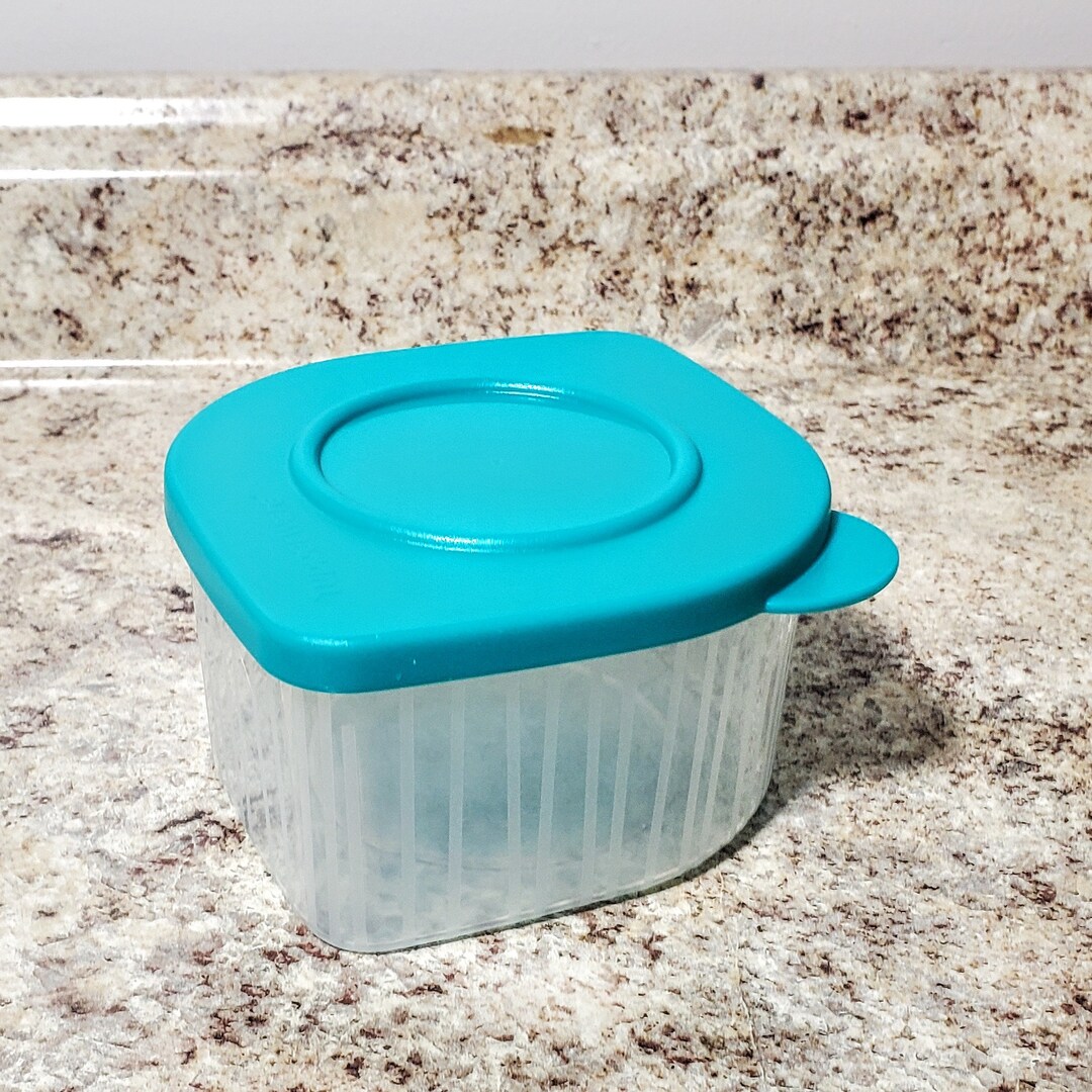 Tupperware Fresh N Cool 2 Cup Storage Containers New Teal Blue 5056 - Etsy