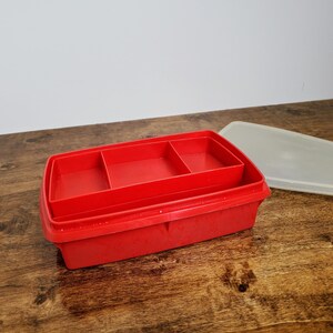 Tupperware Tuppercraft 3 Pc.divided Craft Hobby Container W/tray #767 ...