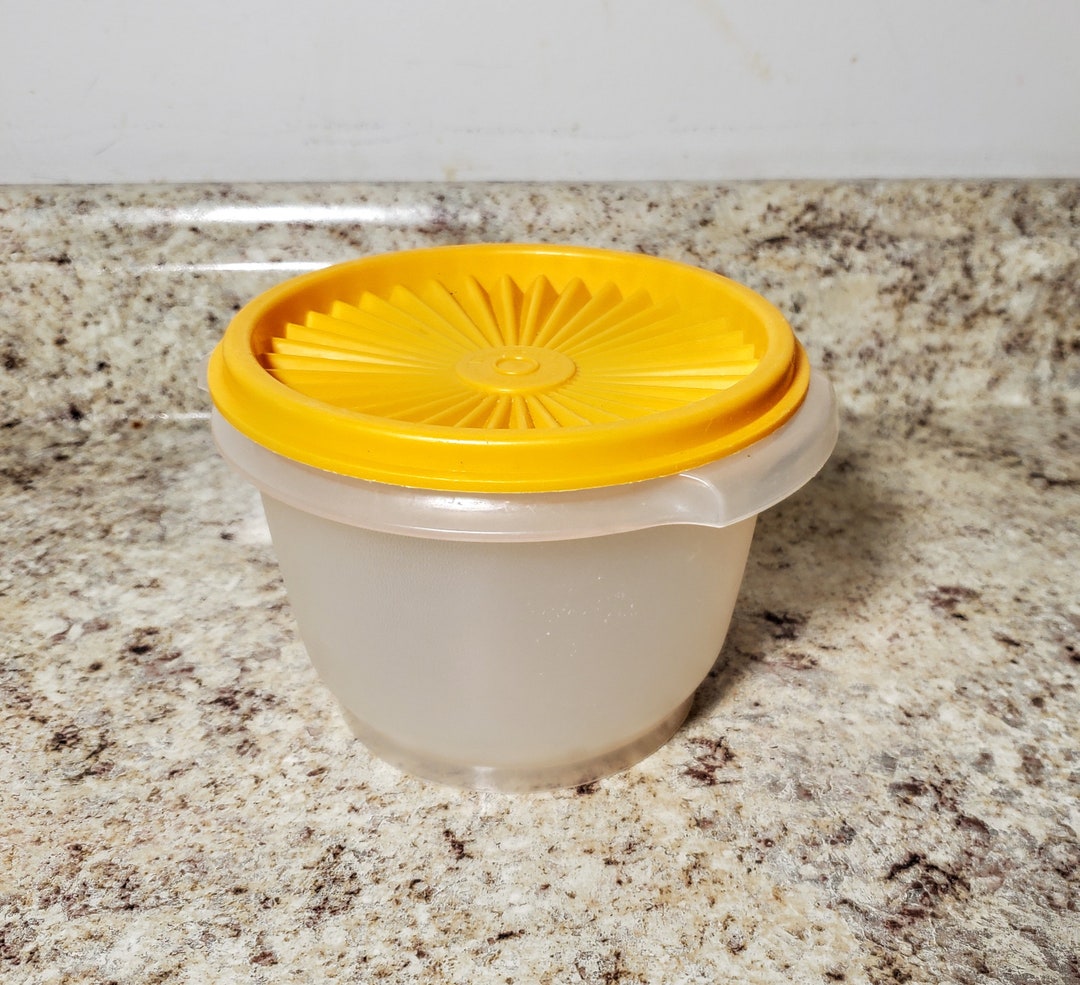Vintage Tupperware Clear Servalier Container Bowl Storage # 886 With ...
