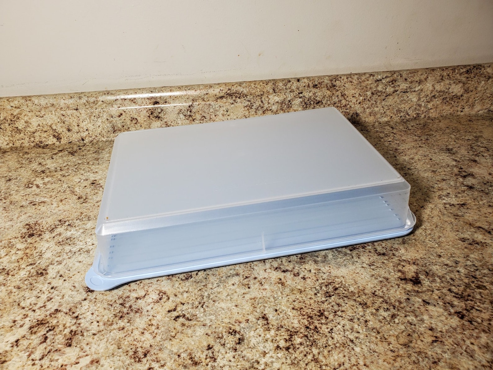 TUPPERWARE Cold Cut Keeper Snack Stor Large 9x13 Ice Cube Blue Seal ...