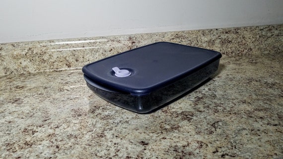 Tupperware Vent 'n Serve Blue Shallow 6 CUP 3381 Casserole | Etsy