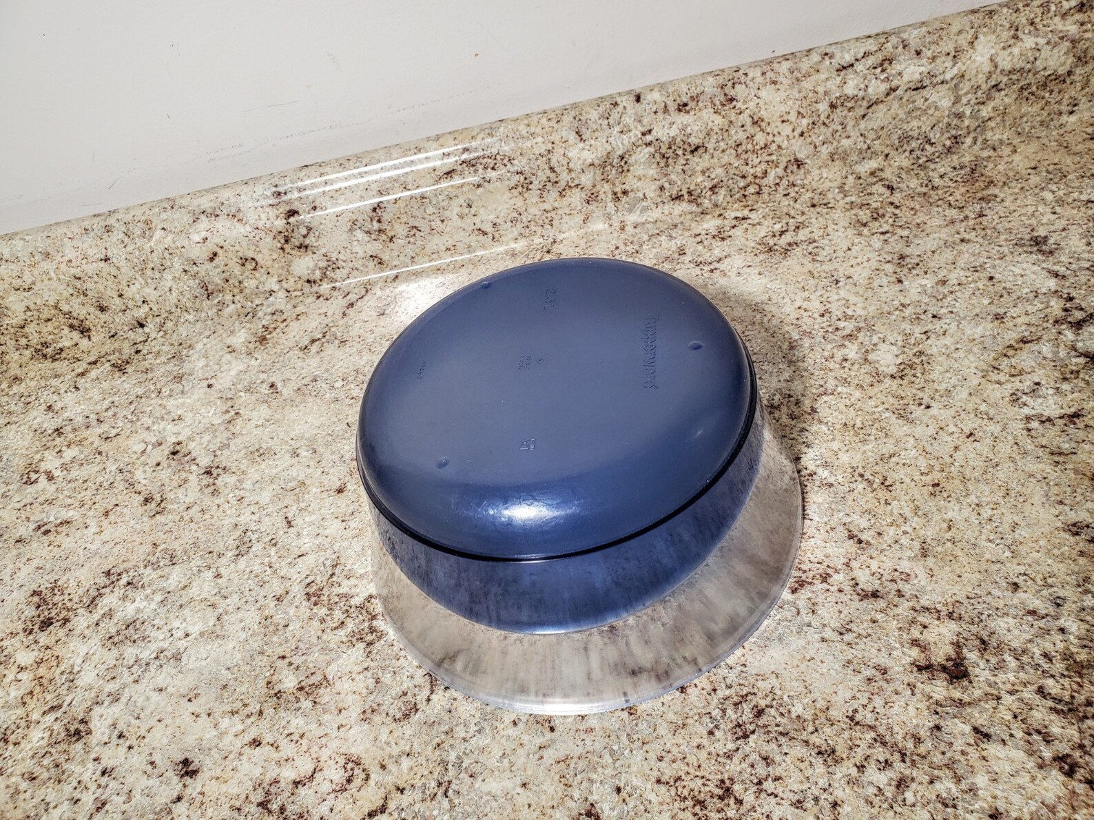 Vintage Tupperware Sheerly Elegant Blue Aqua 2.3L Bowl Without Lid 4819 ...