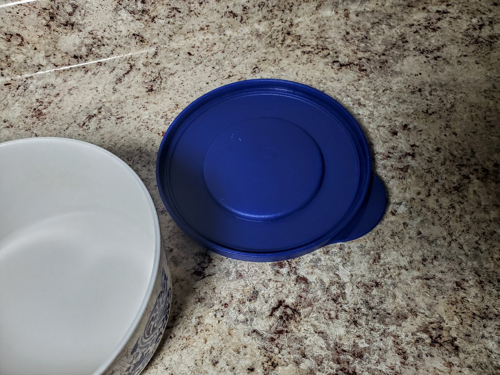 Tupperware Talavera Design Bowl and Seal Blue & White 7712 - Etsy