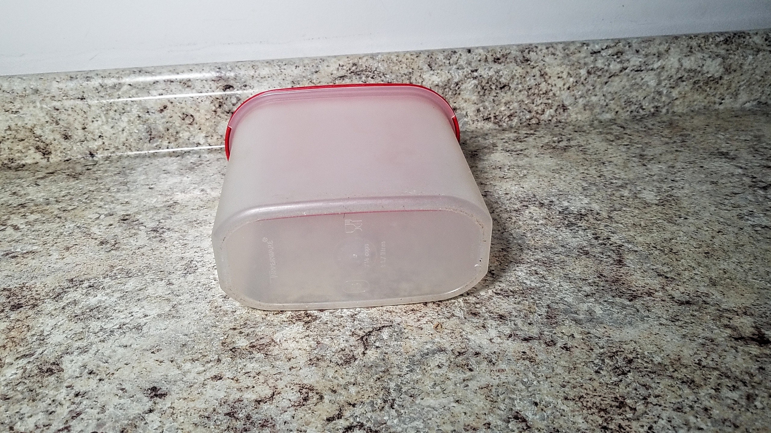 Tupperware Red Top Modular 1.7 Litres Oval Storage Container - Etsy
