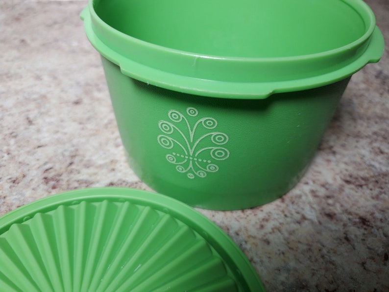 Vintage Tupperware Servalier Container Storage 1297 Apple - Etsy