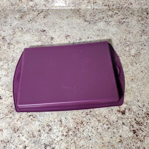 Tupperware Silicone Baking Form Rectangular Purple Cabbage Cake Pan New ...