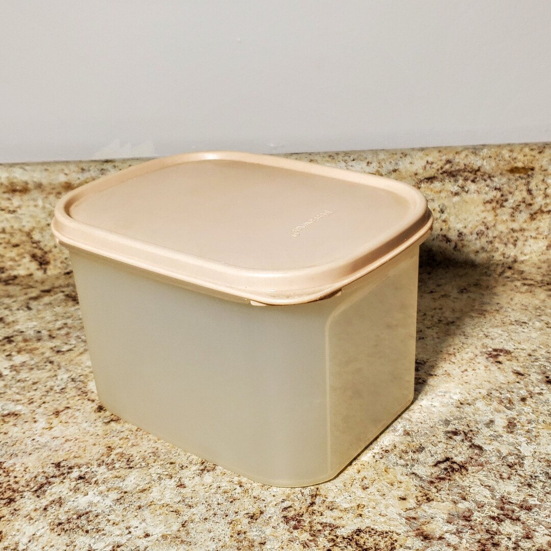 Tupperware Modular Mates 2 Mini Rectangle Container 8 Cup 1792 Tan Seal ...