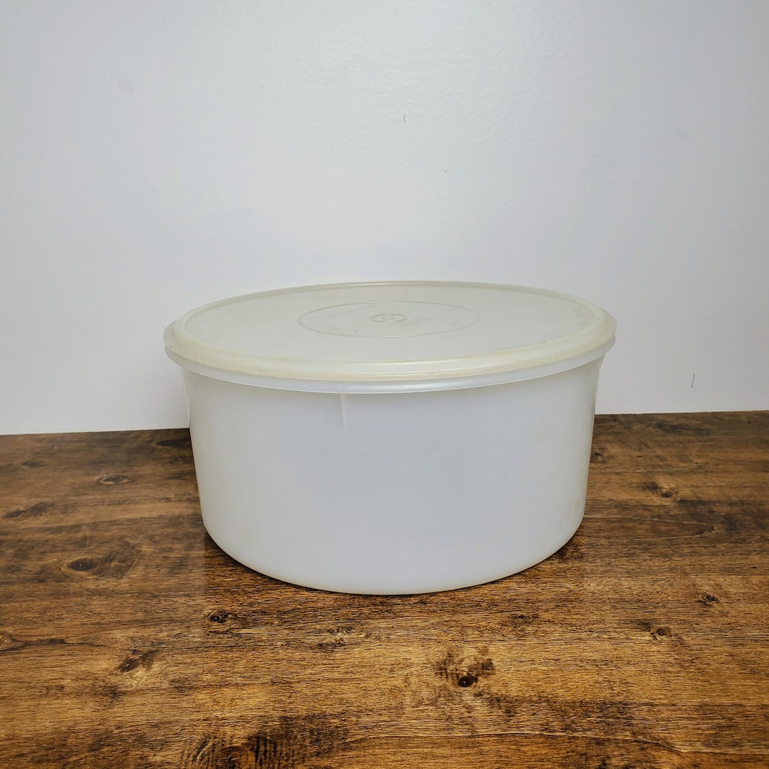 Tupperware 256 Cake Pie Carry All Round Container 32 Cup 12" Round - Etsy