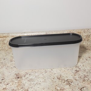 Tupperware Black Top Super Oval Modular 1.8 Litres Oval Storage ...