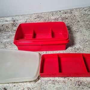 Tupperware Tuppercraft 3 Pc.divided Craft Hobby Container | Etsy